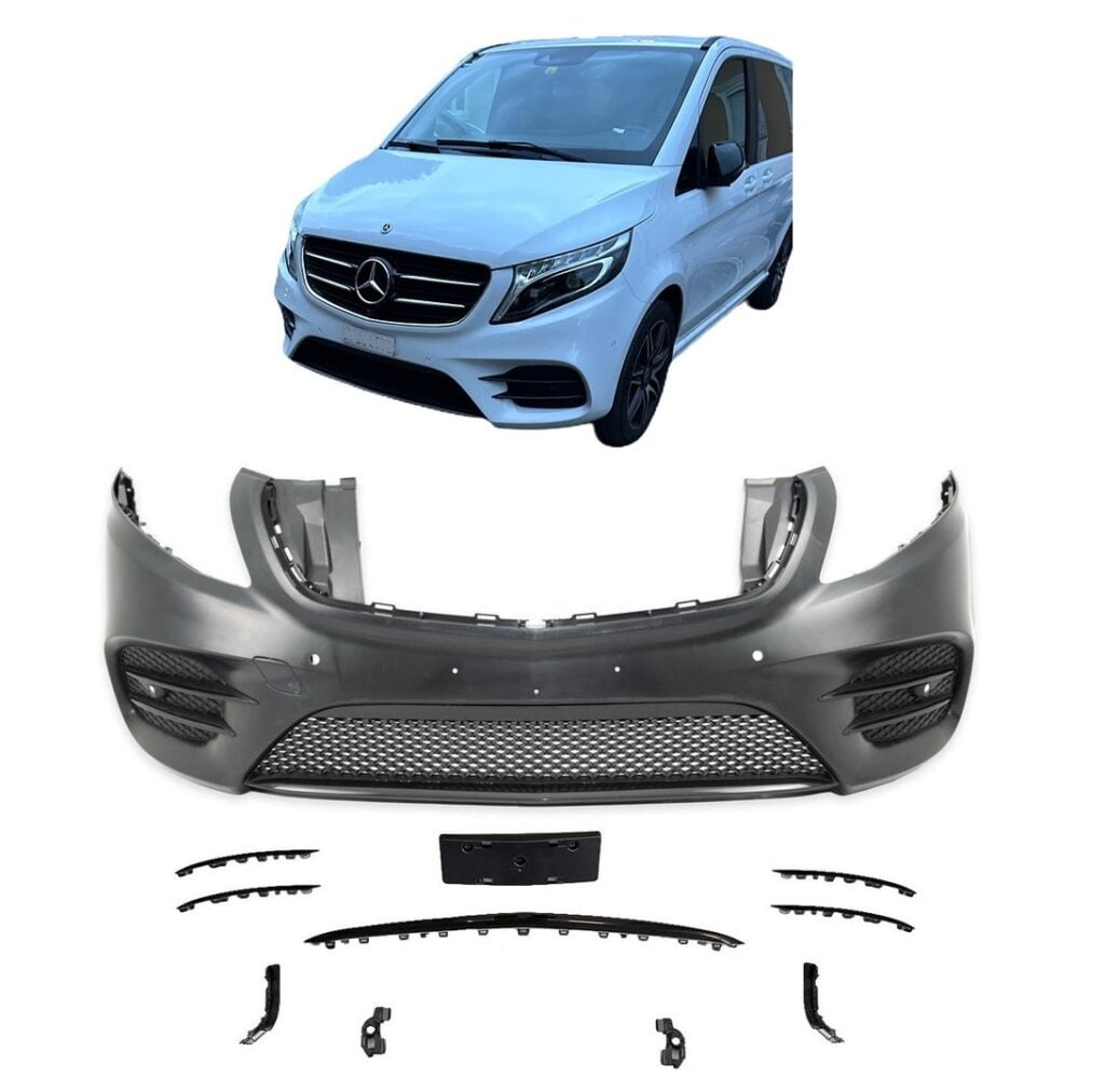 MB Vito & V-sarja W447 AMG-look etupuskuri (PDC) - Tuningkauppa.com