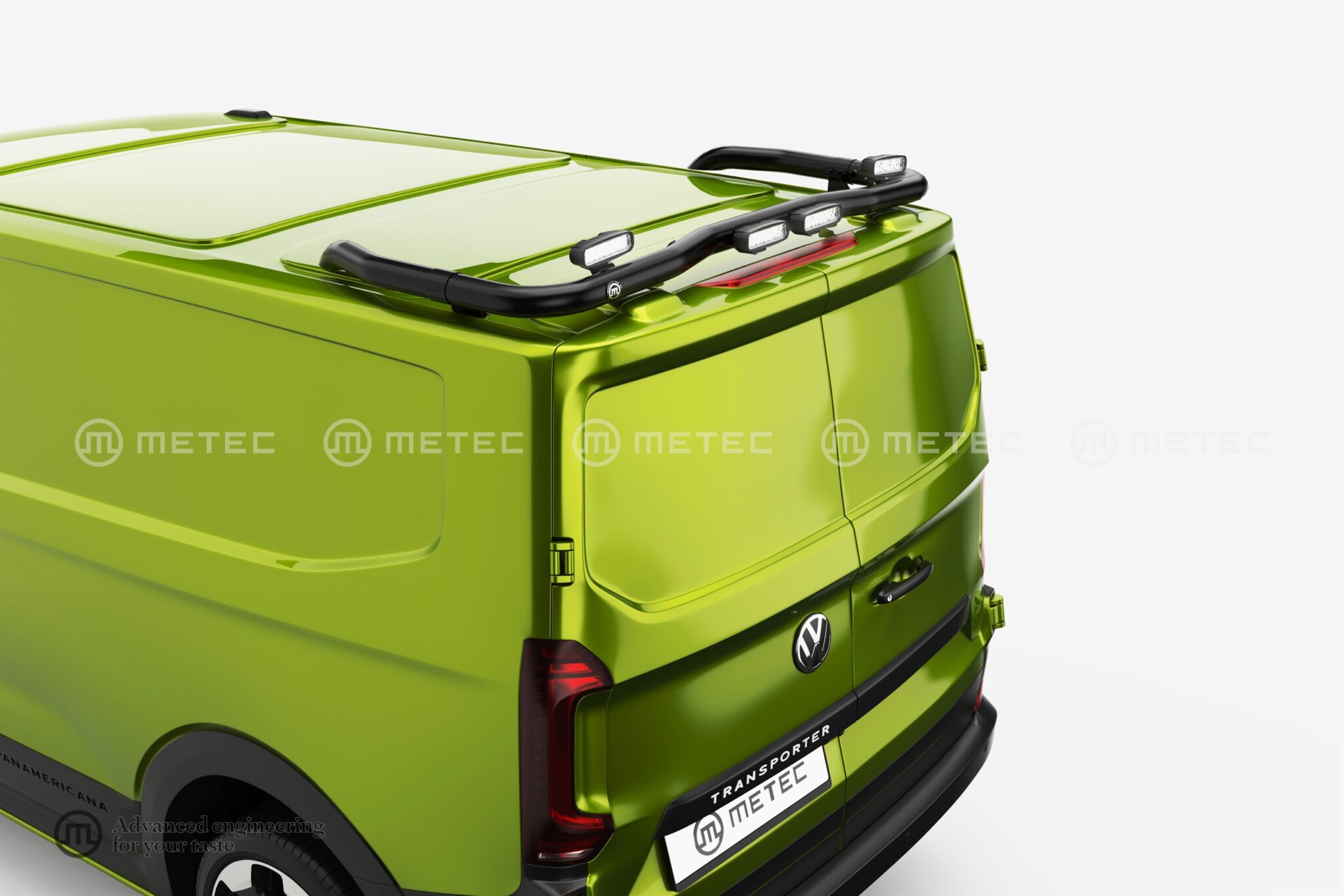 Ford Transit Custom 2024- / Vw Transporter T7 2025- musta työvaloteline ...